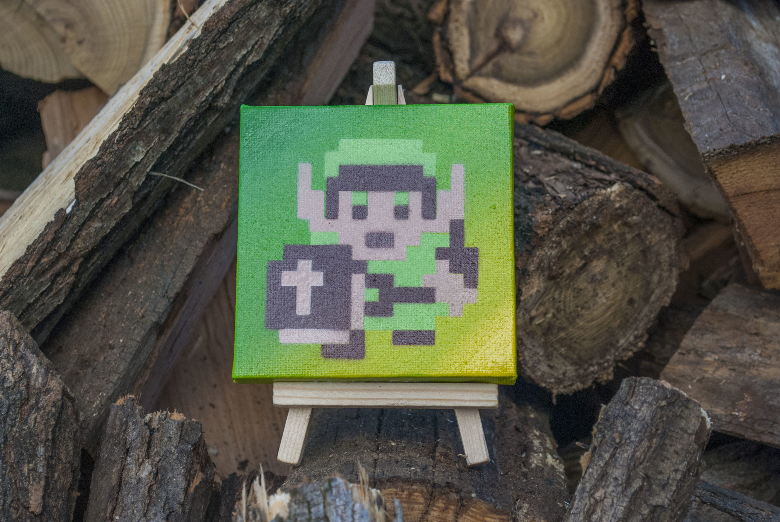 Link 8 bit Pixel art - SPRAY PAINT ART by Ucuetis - Ucuetis Spray Paint Art